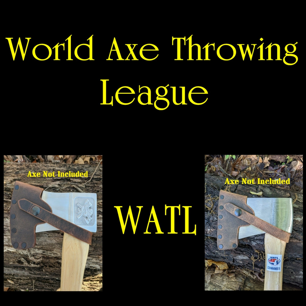World Axe Throwing League WATL Leather Axe Sheaths - (Commander, The B ...